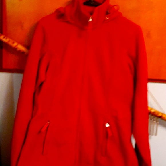 Lands' End | Tops | Lands End Hooded Anorak Red Size 12 Med | Poshmark